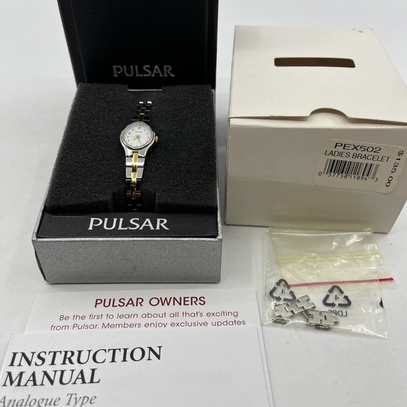 Pulsar | Accessories | Vintage Two Tone Pulsar Ladies Watch Needs New ...